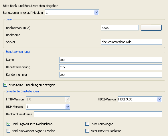 GnuCash, AqBanking und HBCI bei der Commerzbank einrichten - Abraxas